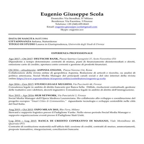 Cv scola | PDF