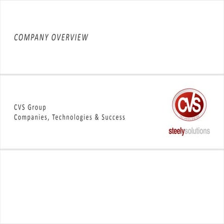 Cvs group company overview commercial_2016 | PPT