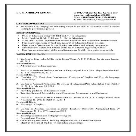 Bivash Mandal Assistant Professor of English | Academic CV | Resume for ...