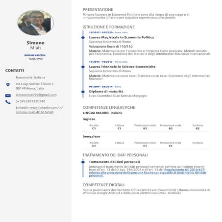 Cv simone miah | PDF