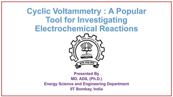 Cyclic Voltammetry: Principle, Instrumentation & Applications | PPTX ...