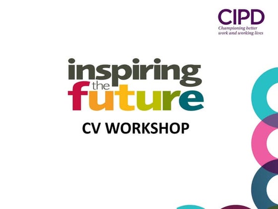 Cv writing workshop | PPTX