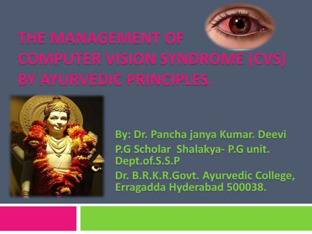 Computer vision syndrome | PPSX