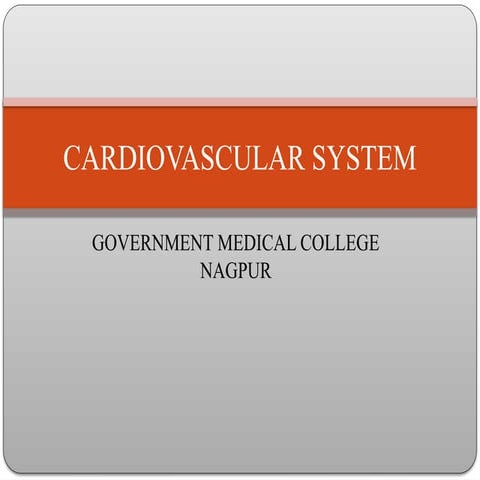 Cardiovascular system presentation. pptx | PPTX | Heart and ...