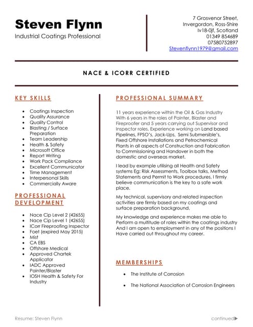 Jim styles CV May 2015 | PDF