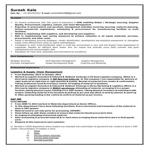 Ramkumar -Resume 2016 | PDF