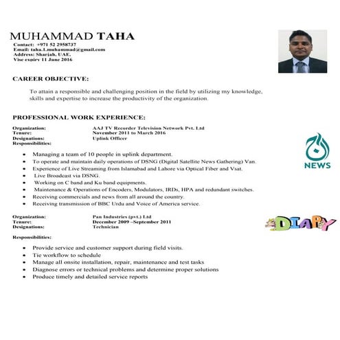 Cv taha 1 | PDF