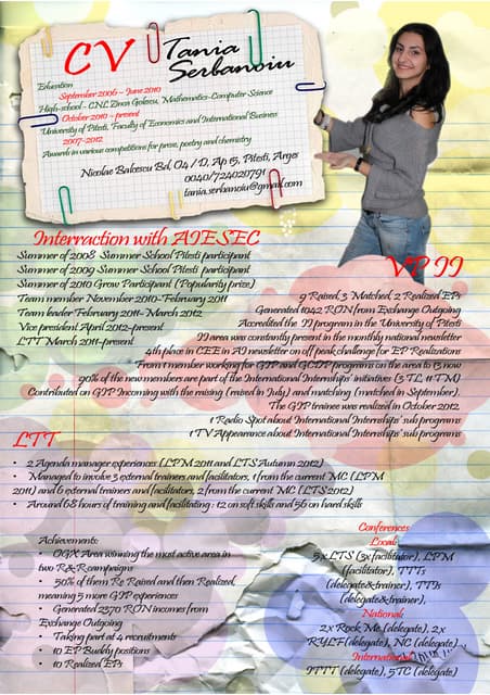 Biography tania serbanoiu | PDF