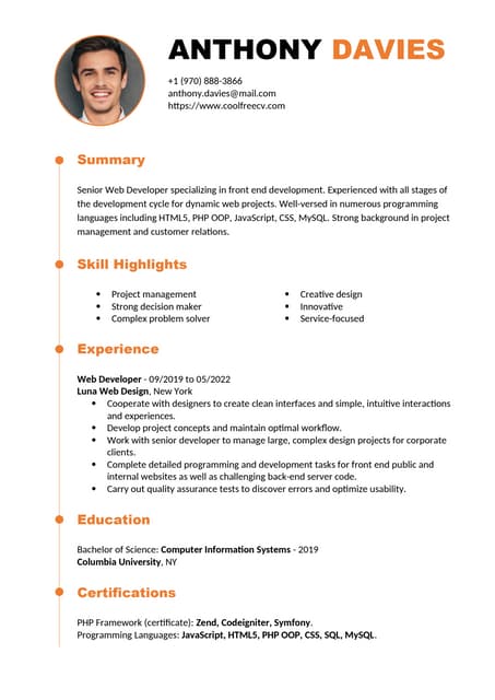 resume template | DOCX