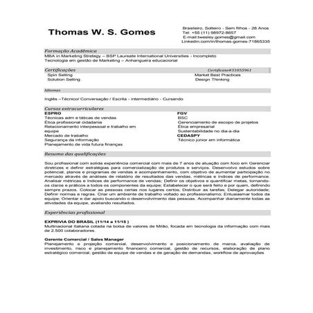 Curriculum vitae pt | DOC