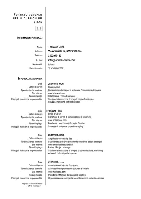 Curriculum vitae mercuri alberto | PDF