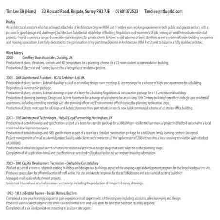 Tim Lee resume | PDF