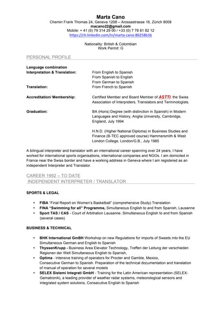 MYRIAM HEILI-DUMOULIN cV | PDF | Business | Business and Finance