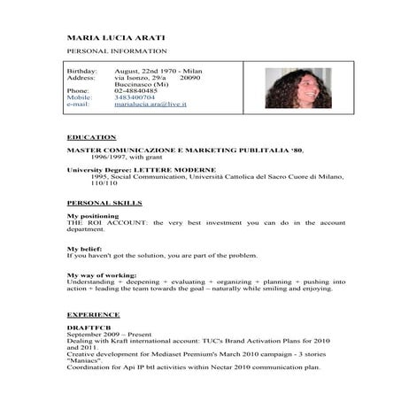 Resume Ana M Levis | PDF