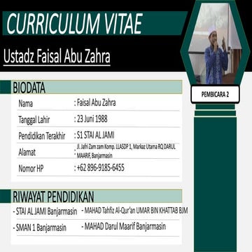 CV USTADZ FAISAL ABU ZAHRA.pptx