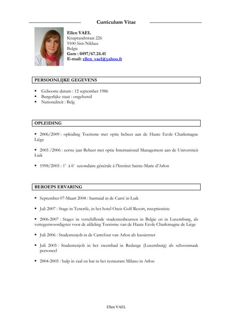 CV Richard Verhaar | PDF