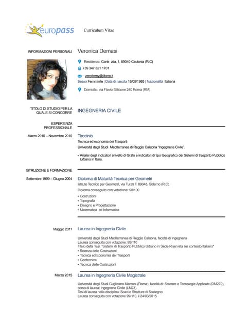 CV mario negri | PDF | Technology & Computing