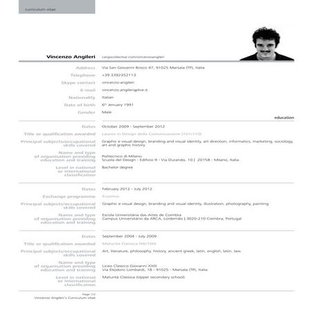 Curriculum vitae | PDF
