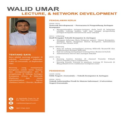 my CV WALID UMAR | PDF