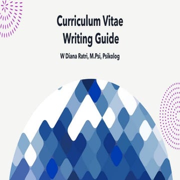 Curriculum Vitae Writing Guide for Career Preparation.pdf