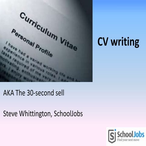 CV Writing presentation | PPTX