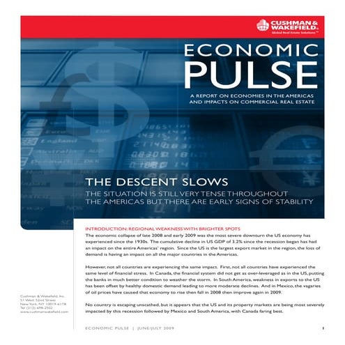 Cushman & Wakefield Economic Pusle 2009 | PDF