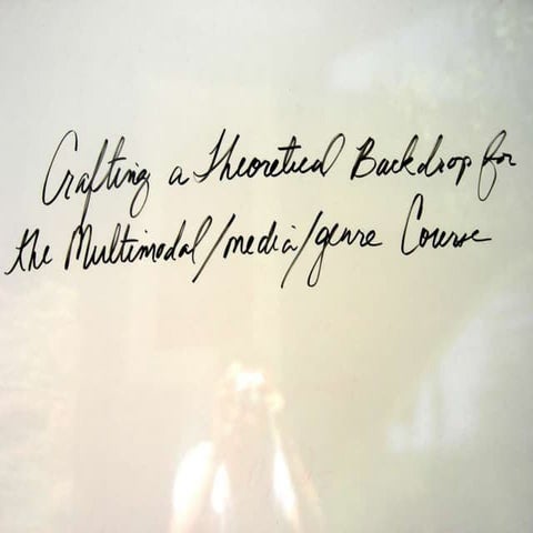 Crafting A Theoretical Backdrop for the Multimodal/media/genre Course | PPT