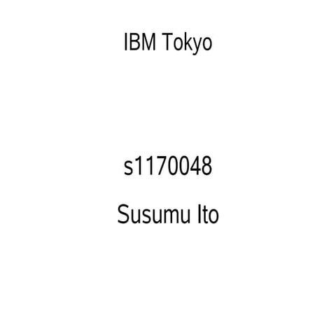 Concept Mapping of IBM Tokyo | PDF