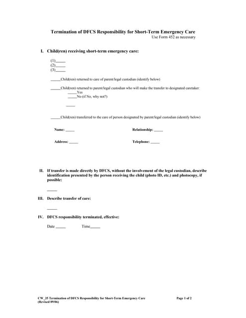 Adp 574 grandparent acknowledgement instructions | PDF