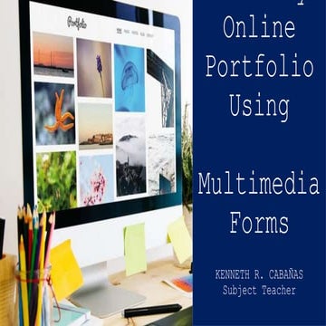 Creative Writing Module 7 - Online Portfolio | PPTX