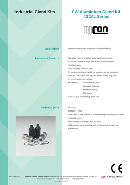 Hawke Universal Cable Glands - Installation Instruction | PDF