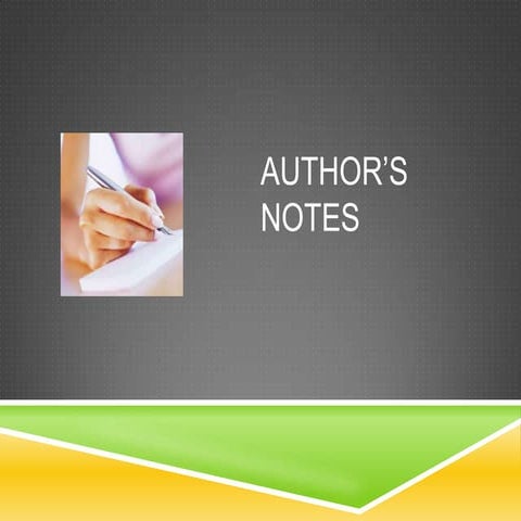 Cw authors notes | PPTX