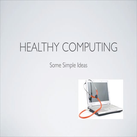 Healthy Computing | PDF