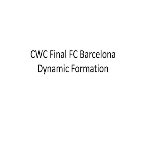 Cwc final fc barcelona | PPTX | Soccer | Sports