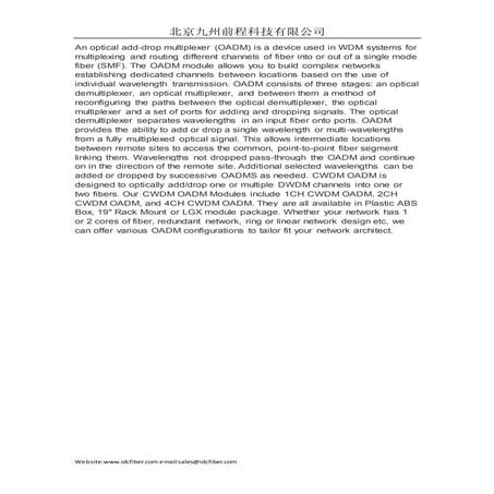 Cwdm oadm | PDF