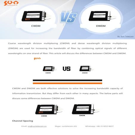 CWDM vs DWDM | PDF