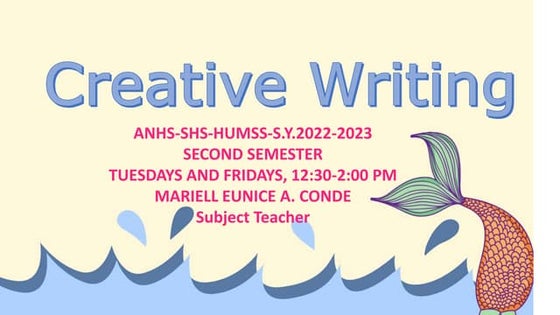 HUMSS_Creative Writing CG_1.pdf | Poetry | Books and Literature