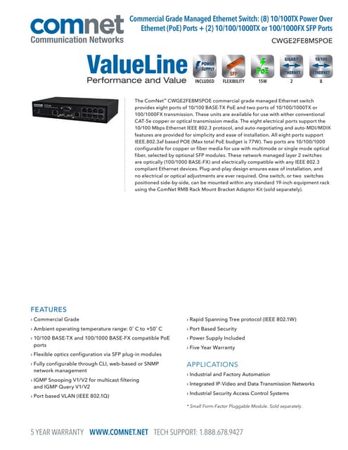 Managed gigabit PoE Switch | PPT