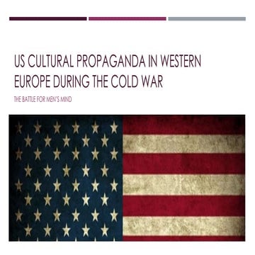 US cultural propaganda during the Cold War: The Battle for Men's Mind ...