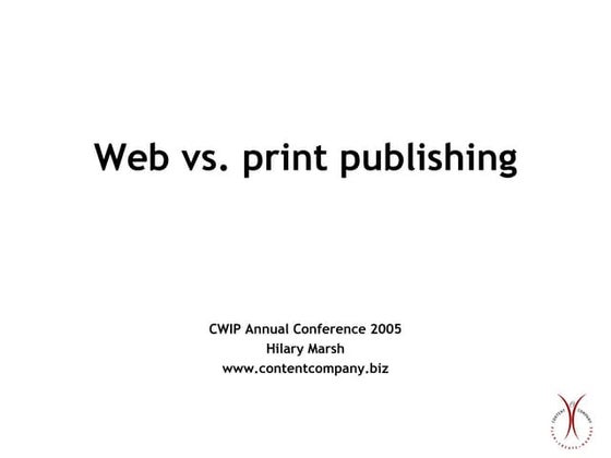 Web vs Print | PPT