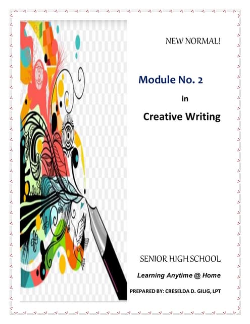HUMSS_Creative Writing CG_1.pdf | Poetry | Books and Literature