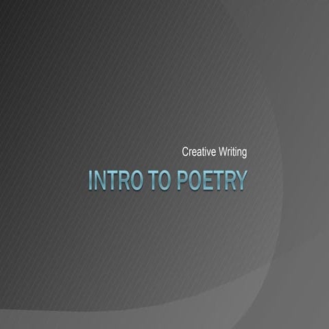 How to write poetry | PPT