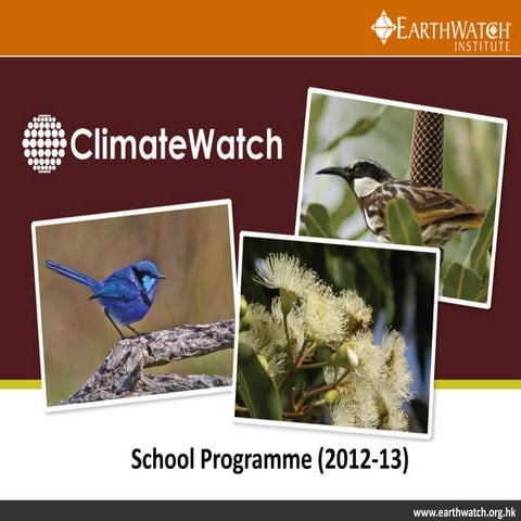 ClimateWatch School Programme | PPT
