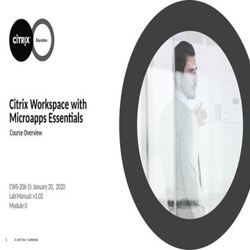 Citrix Workspace with Microapps essentials | PPTX