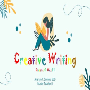 Creative writing | PPTX