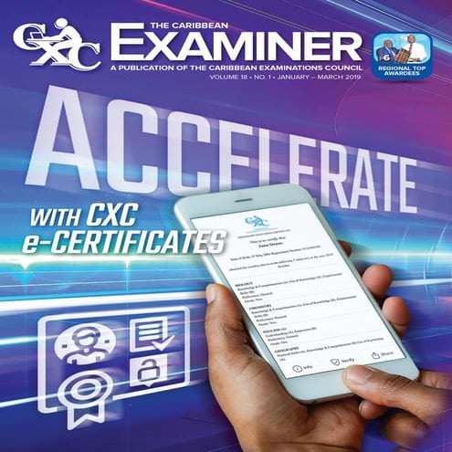 The Caribbean Examiner - Accelerate with CXC e-Certificates | PDF