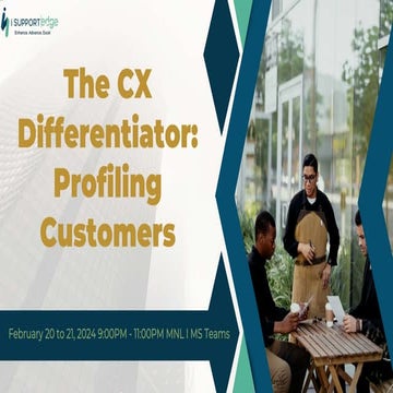 CX Differentiator_Profiling Customer.pptx