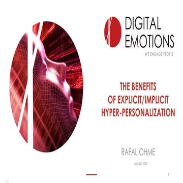 The Benefits of Explicit/Implicit Hyper-Personalization (Rafal Ohme ...