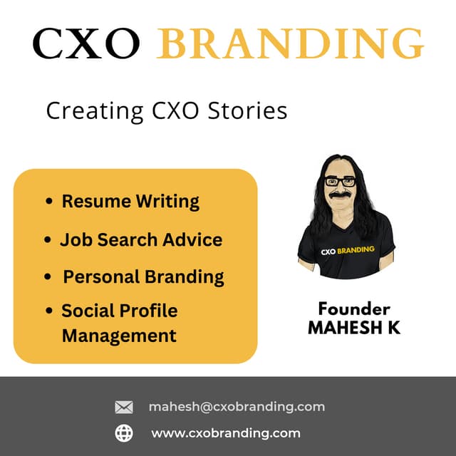 CXO BRANDING.pdf | Career Advice | Careers