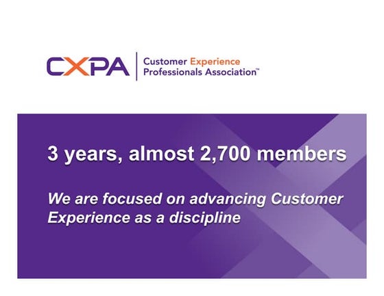 CXPA Overview | PPT